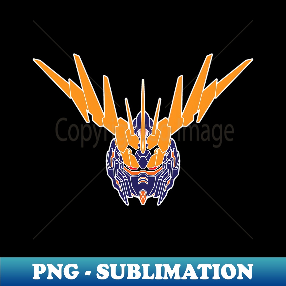 Japanese Mech Suit Mecha Robot Banshee Head - Exclusive PNG | Inspire ...