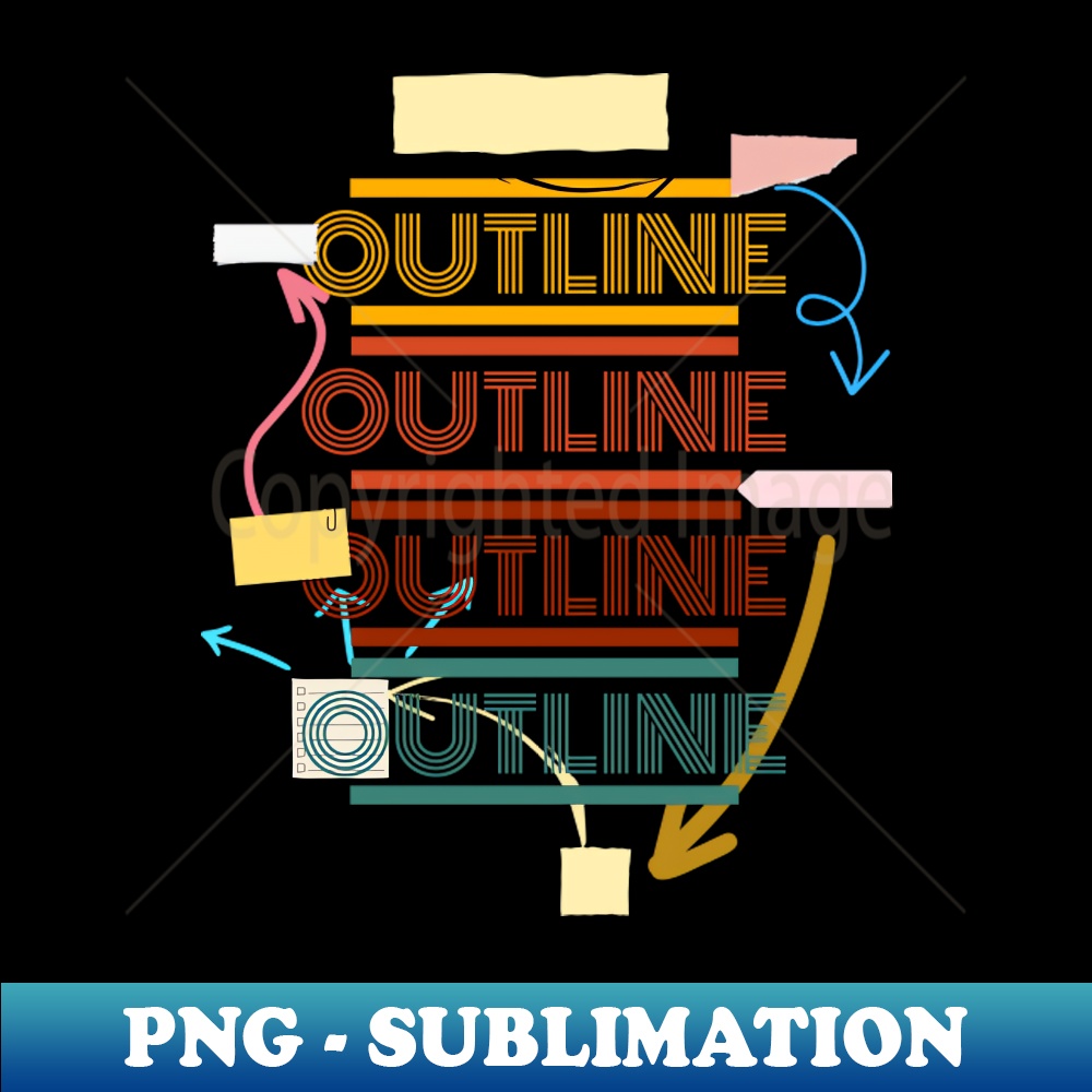 Outline - Modern Sublimation PNG File | Inspire Uplift