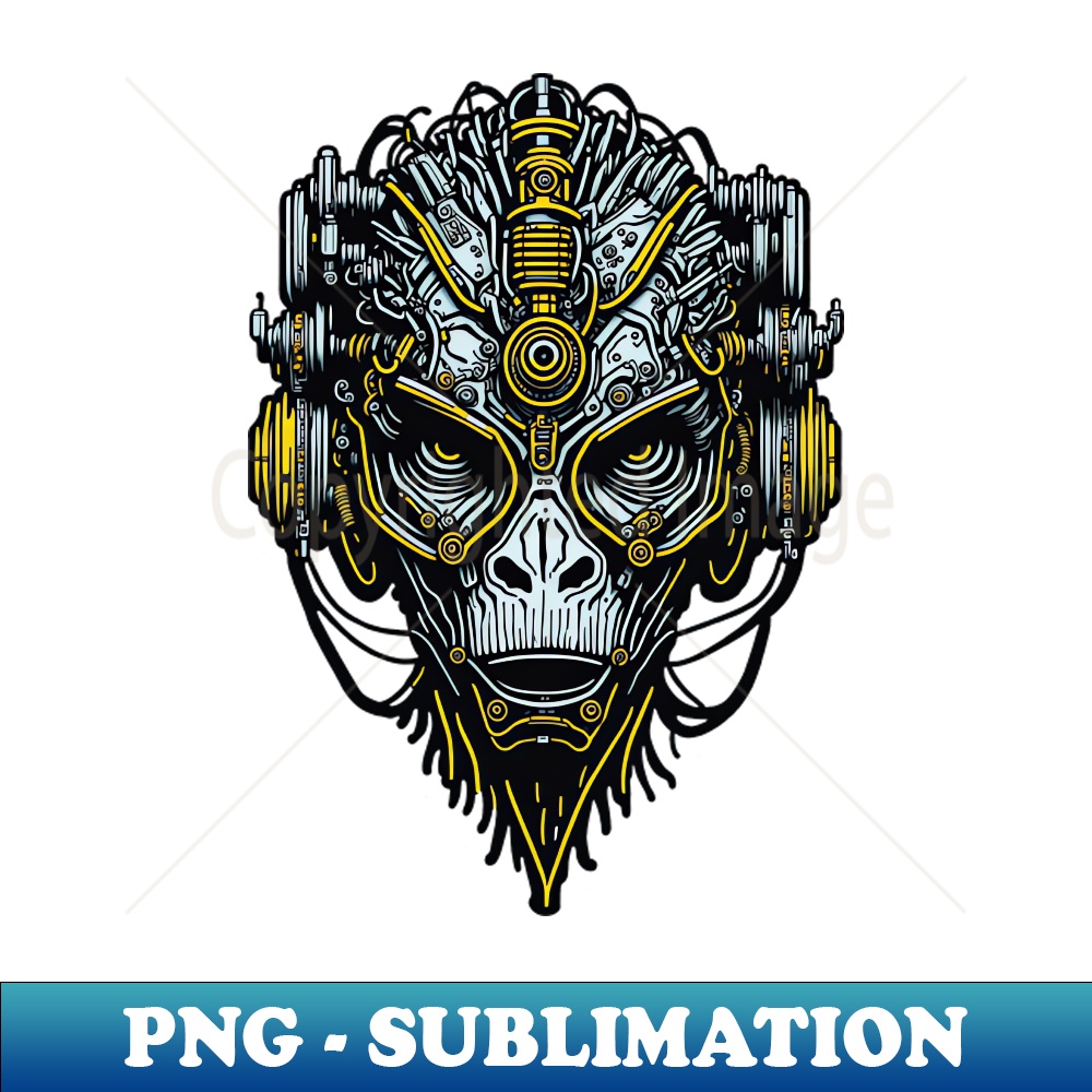 Techno Apes S02 D48 - Decorative Sublimation PNG File - Inspire Uplift
