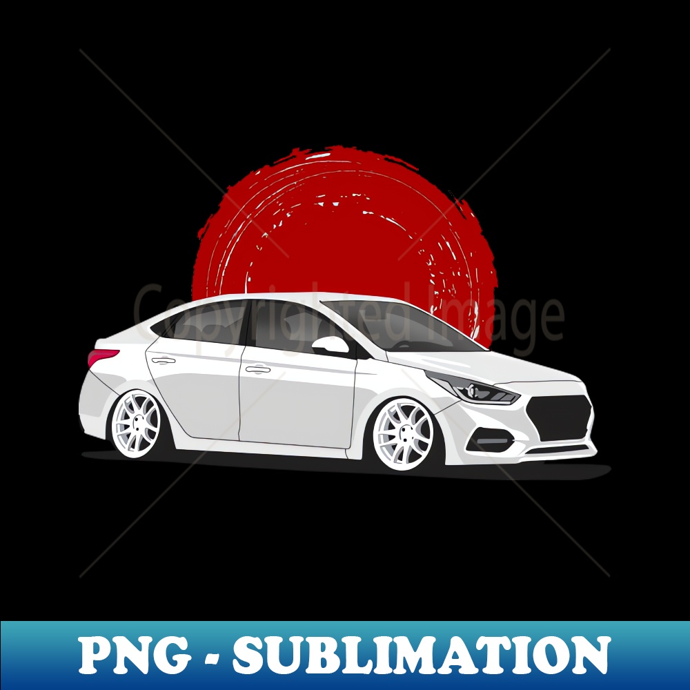 Hyundai Accent Stance - Premium PNG Sublimation File | Inspire Uplift