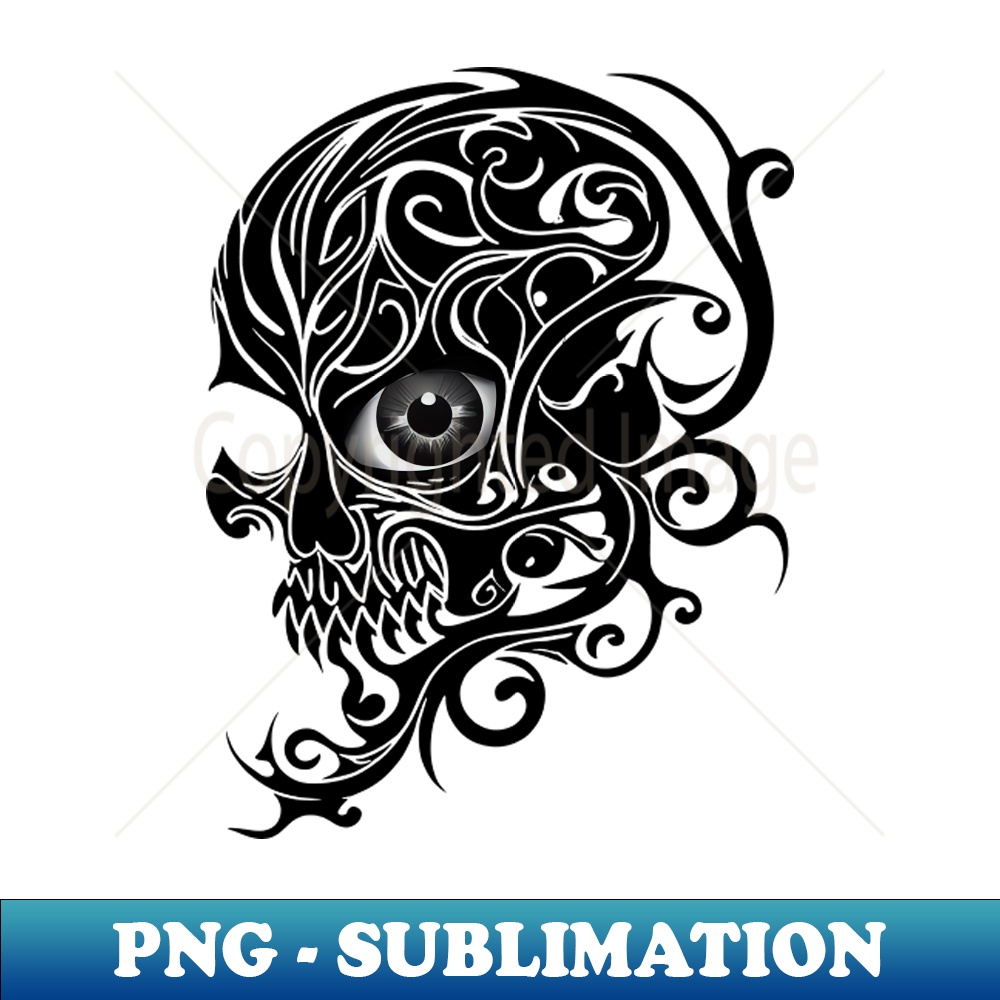 skull one eye - PNG Sublimation Digital Download | Inspire Uplift