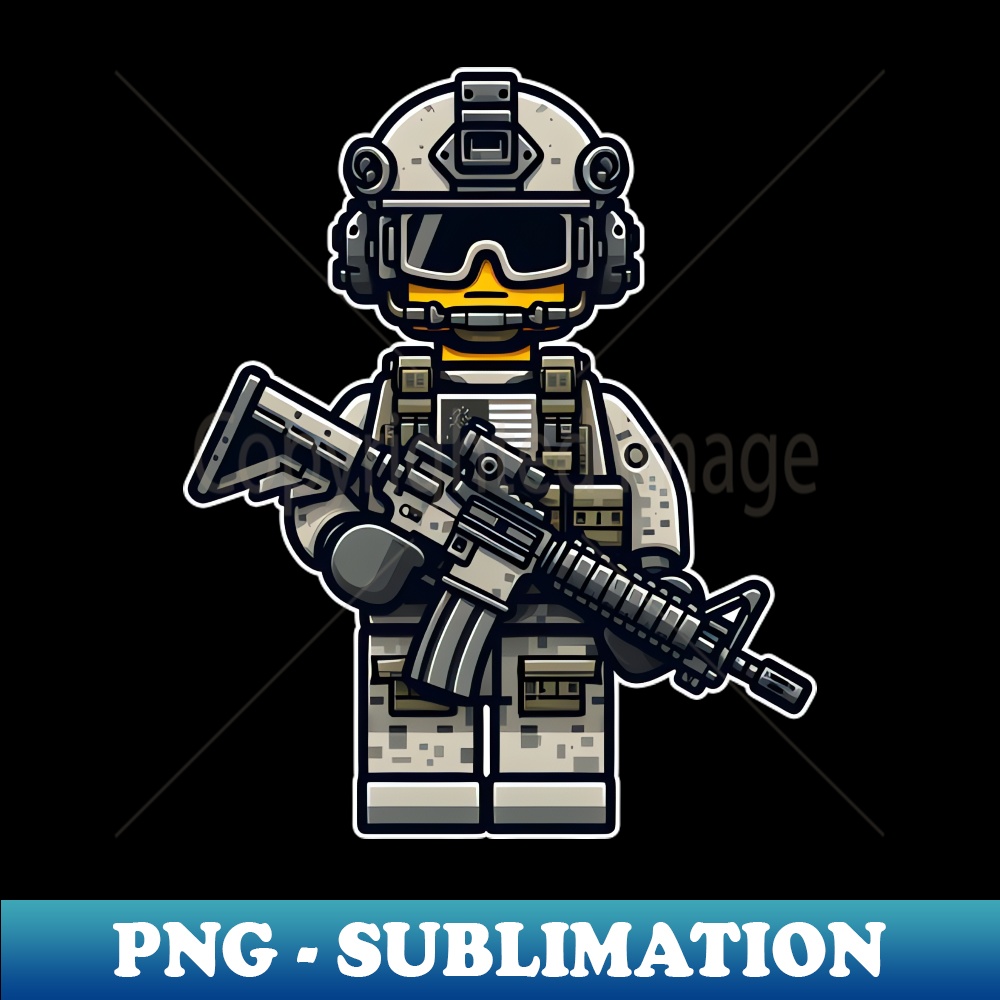 Tactical LEGO - PNG Transparent Sublimation Design | Inspire Uplift