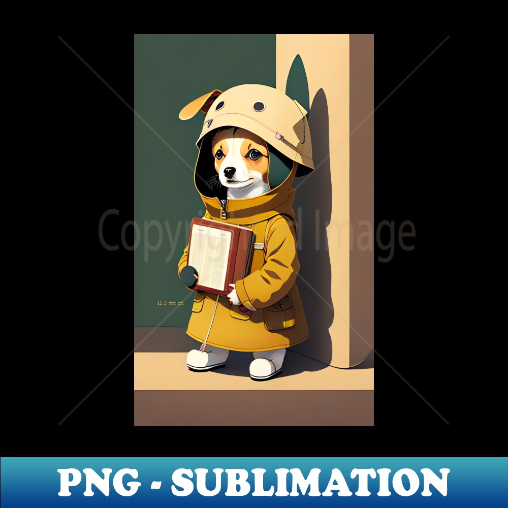 Cute Dog holding textbook - Professional Sublimation Digital | Inspire ...