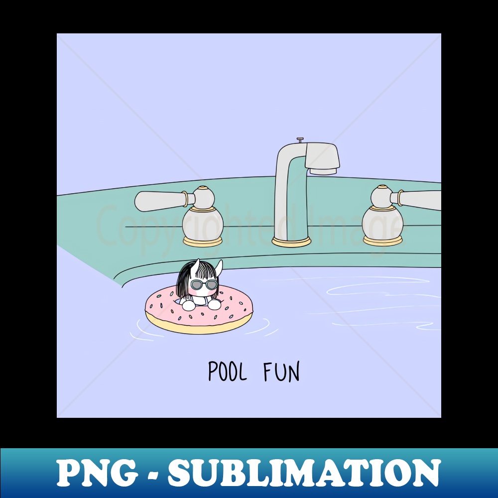Tiny Demon Pool Fun - Premium PNG Sublimation File | Inspire Uplift