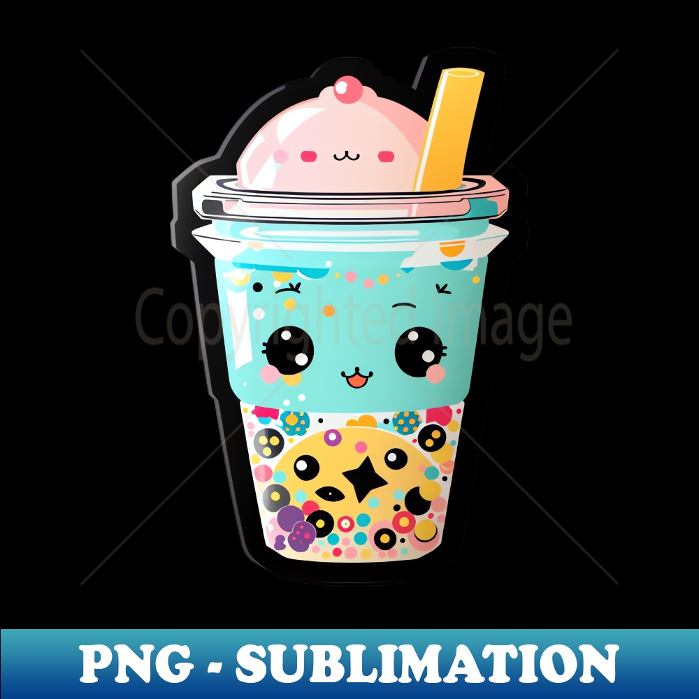 Sip of Cuteness The Bubble Tea Buddy - Instant PNG Sublimati | Inspire ...