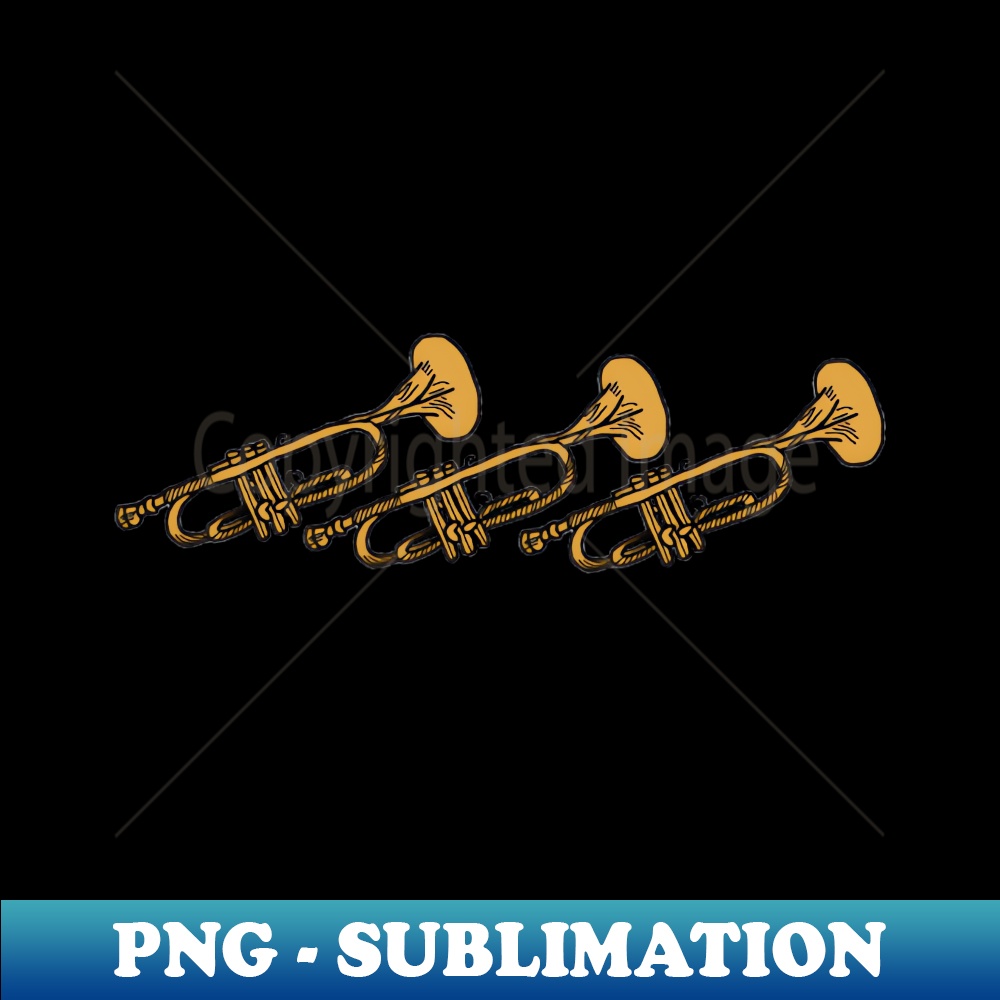 Three Trumpets - PNG Sublimation Digital Download | Inspire Uplift