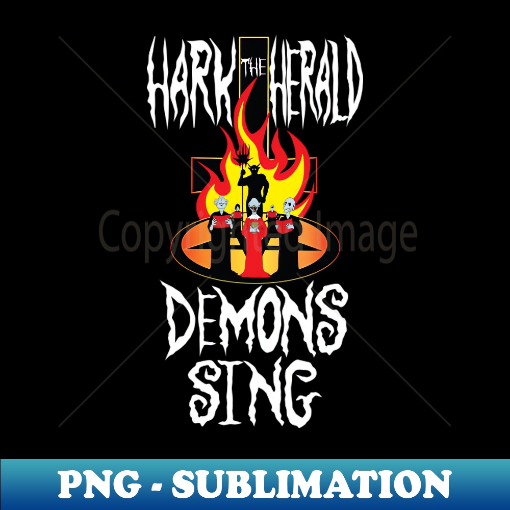 Hark the herald demons sing - PNG Sublimation Digital Downlo | Inspire ...