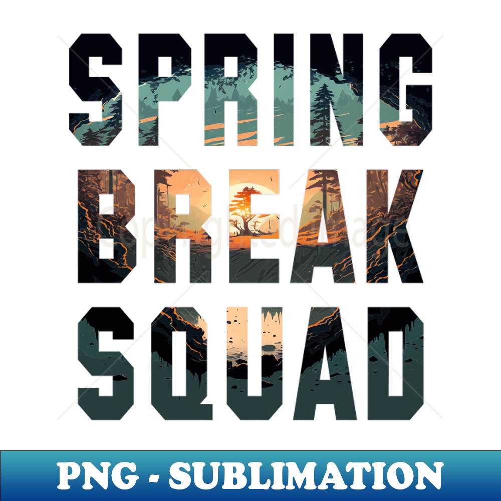 Retro Spring Break Squad 2023 - Trendy Sublimation Digital D - Inspire ...