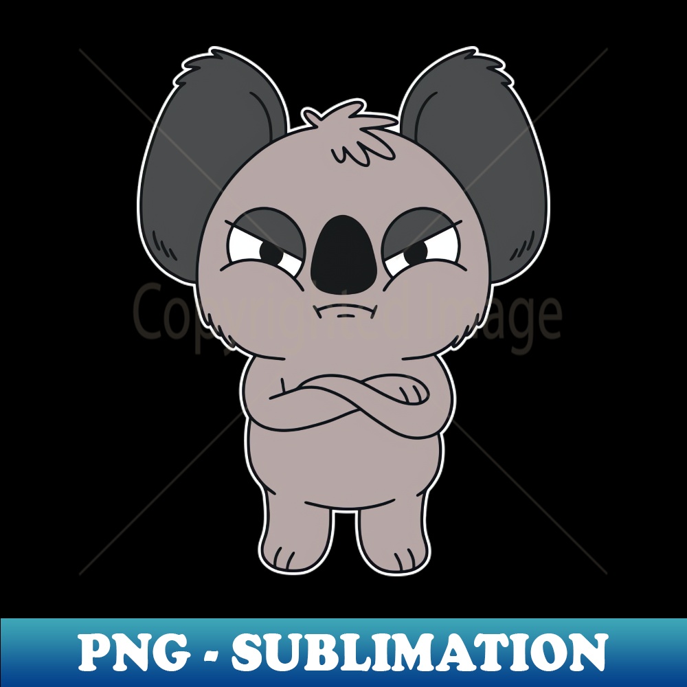 Angry Koala Bear - PNG Sublimation Digital Download | Inspire Uplift