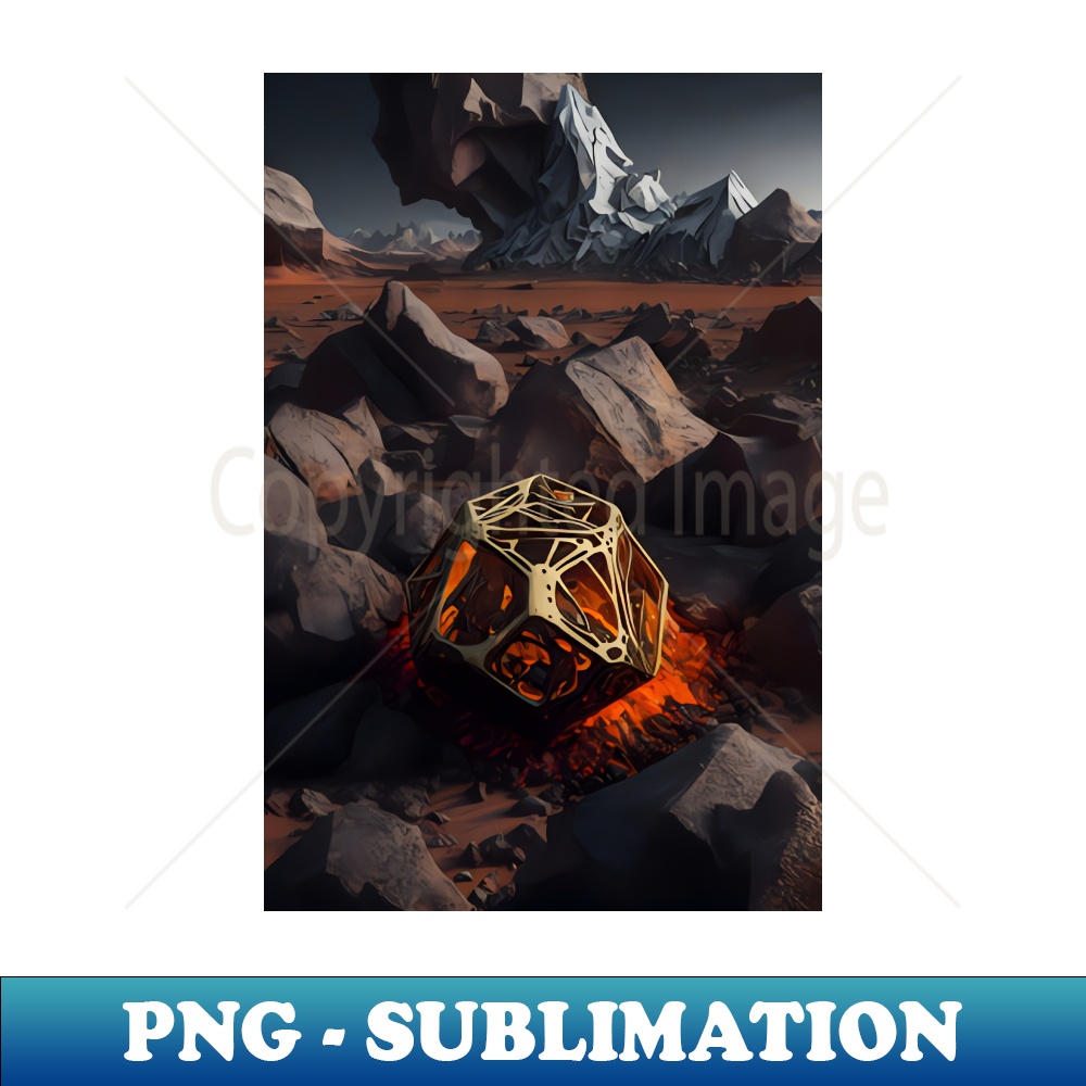 Abstract Polyhedral Dice Crash-Landed D20 Relic - PNG Transp | Inspire ...