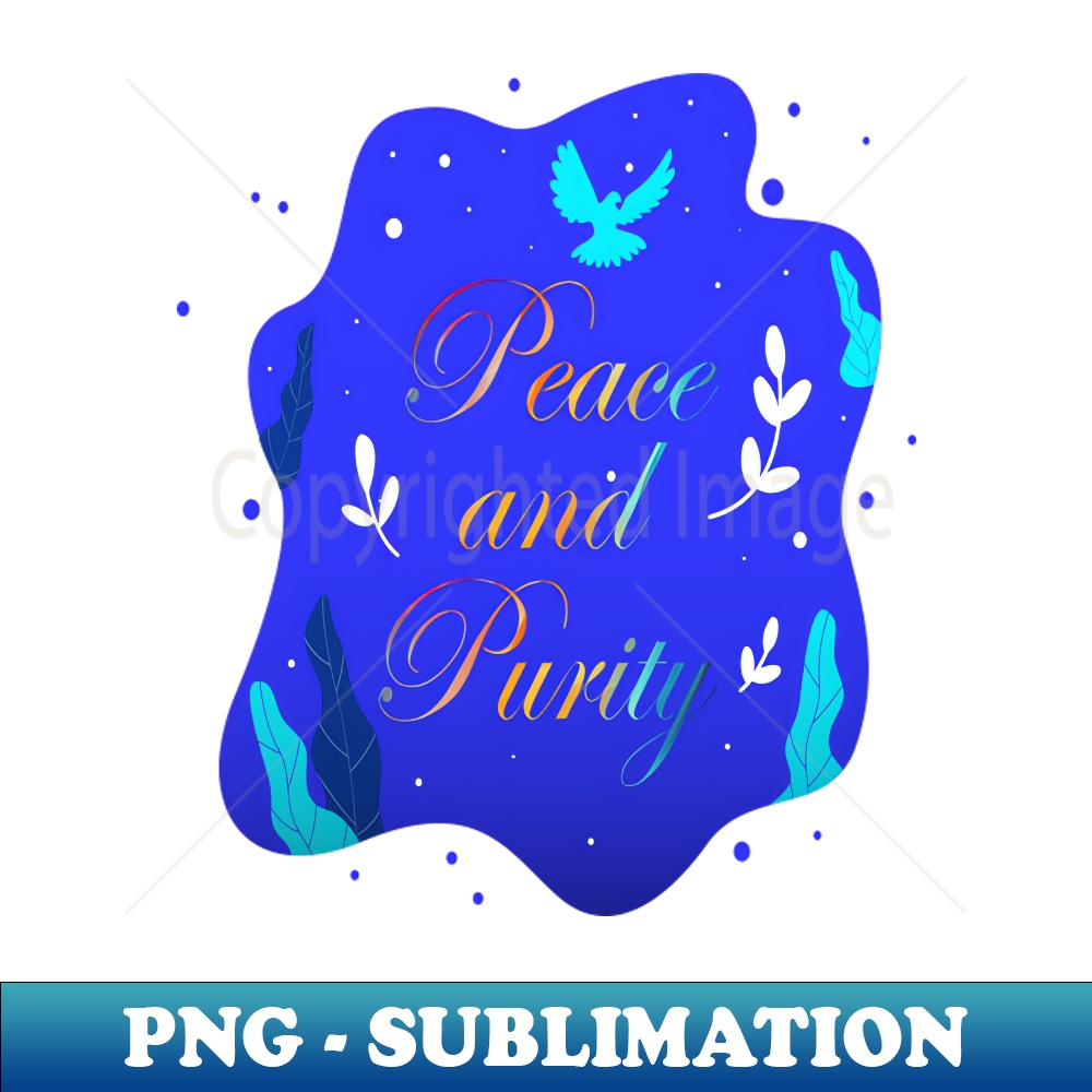 Peace and Purity Themed T-Shirt - Sublimation-Ready PNG File | Inspire ...