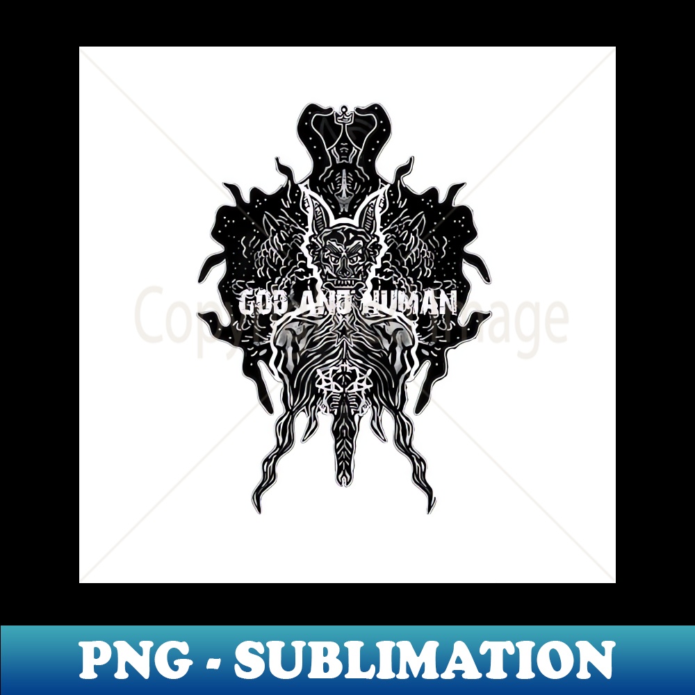 god and human - PNG Transparent Sublimation Design | Inspire Uplift