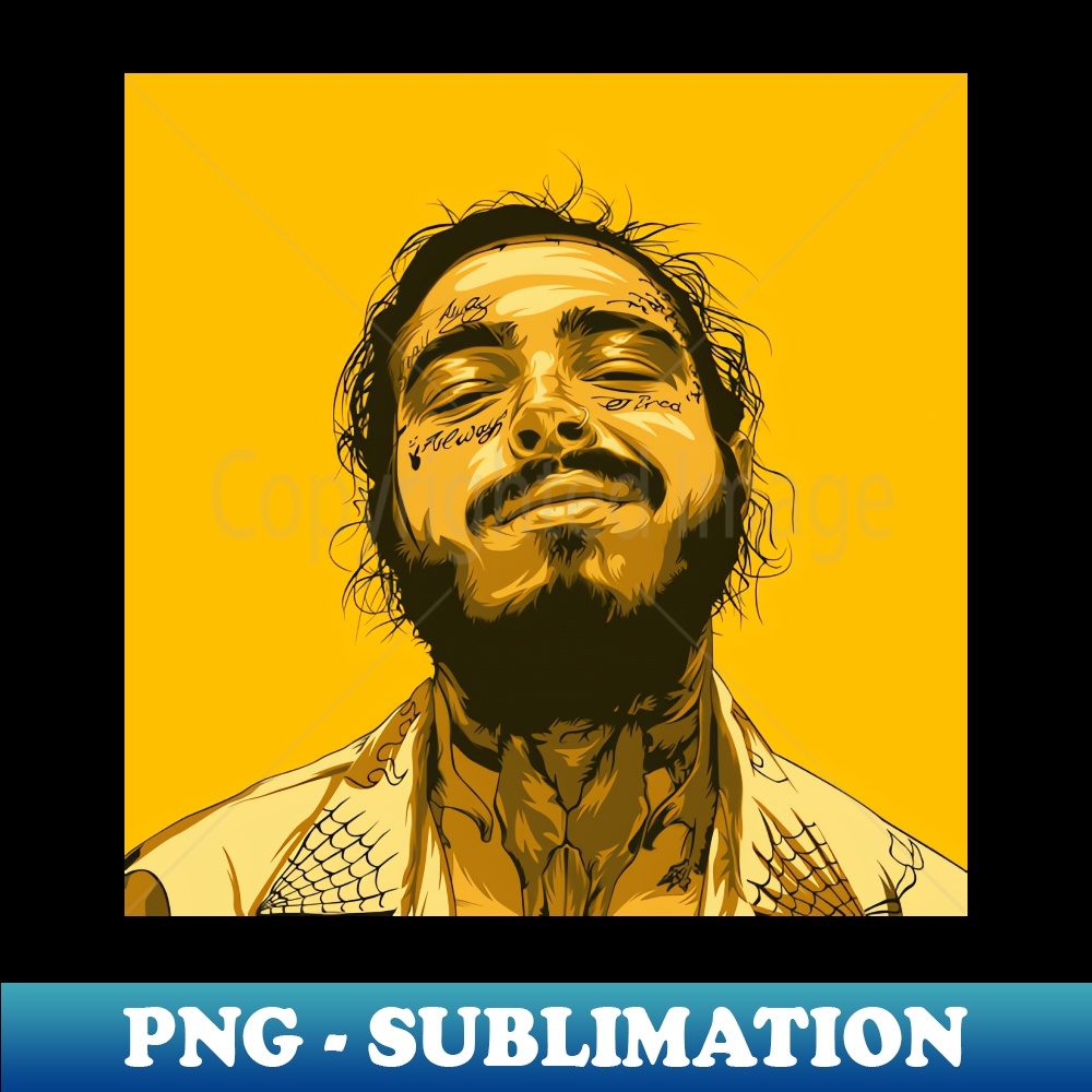 Post Malone Vector Art - Premium PNG Sublimation File | Inspire Uplift