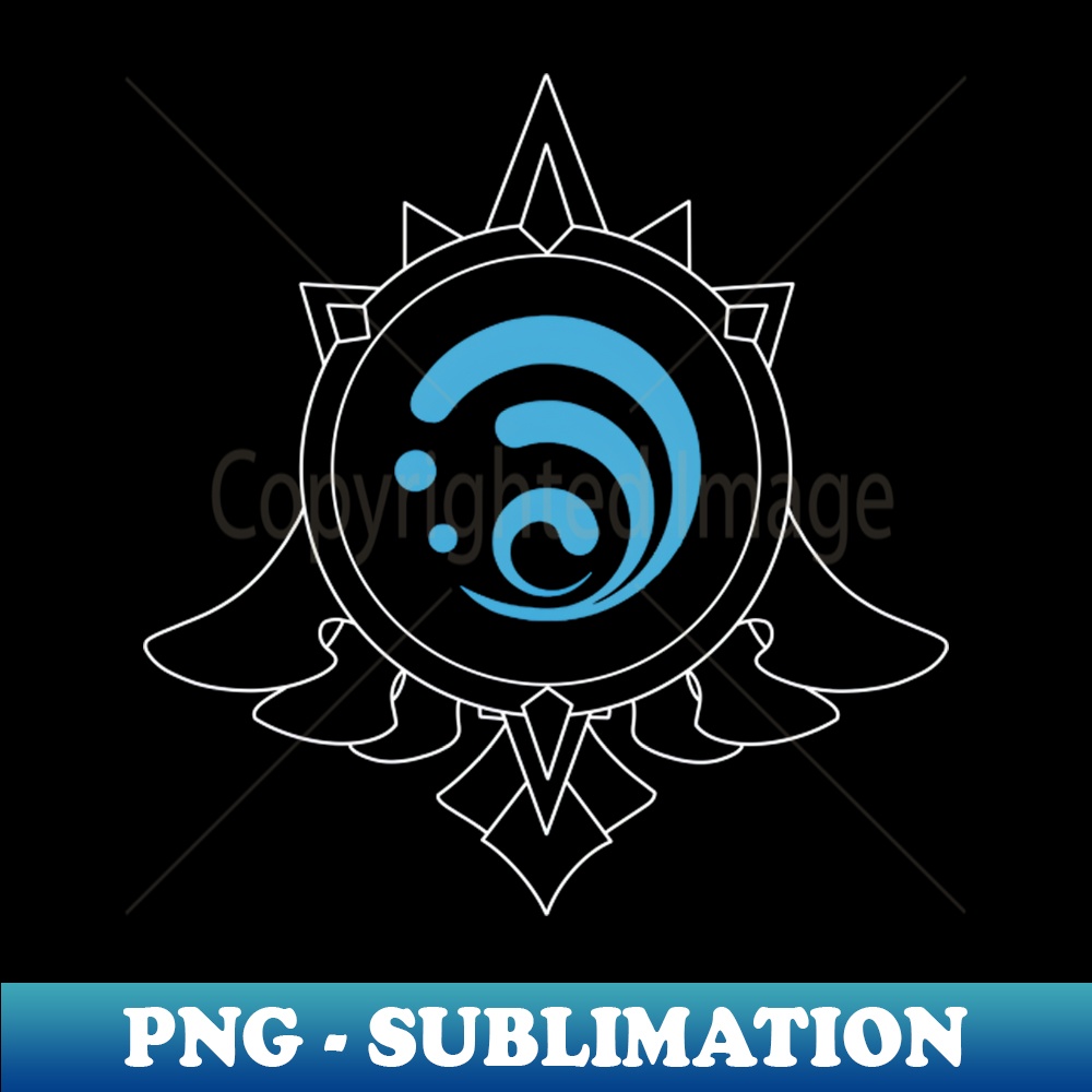 Hydro Vision Monstadt - Unique Sublimation PNG Download | Inspire Uplift