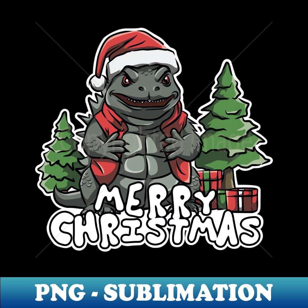godzilla christmas celebrating - Artistic Sublimation Digita | Inspire ...