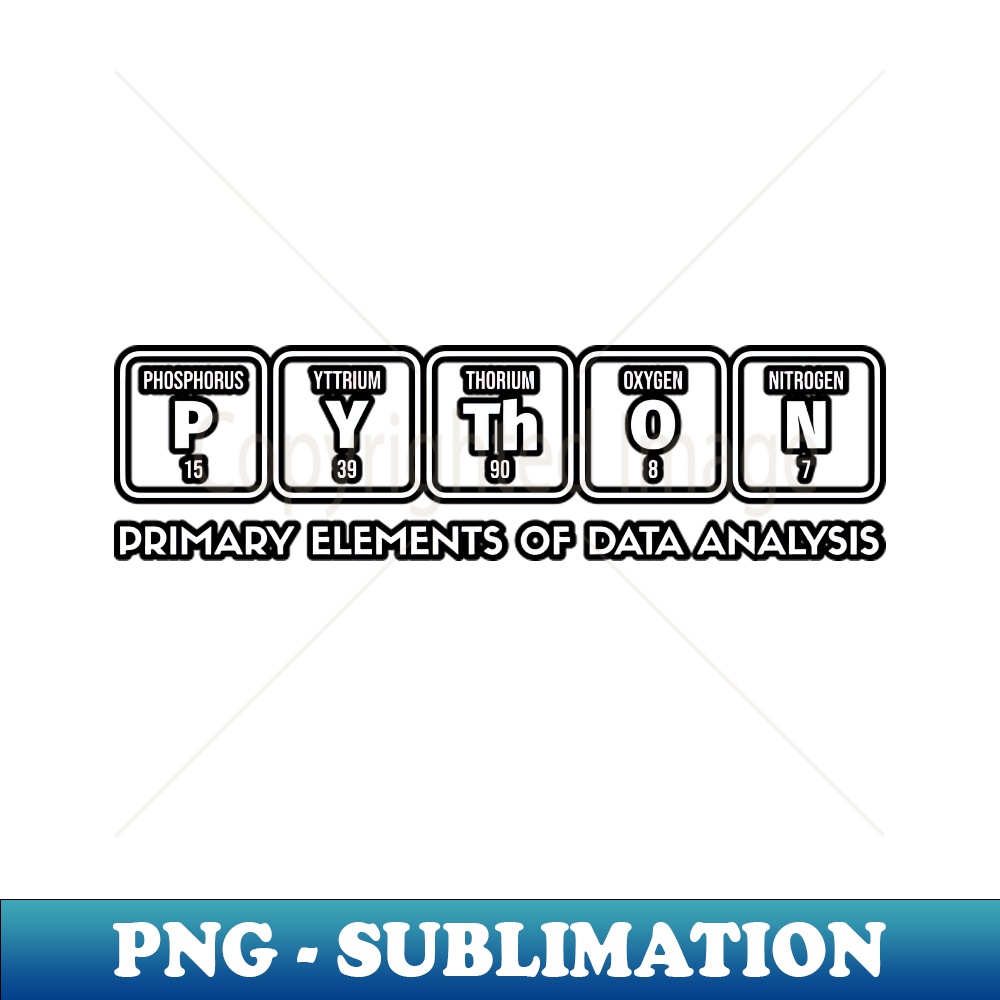 Python Primary Elements of Data Analysis - Retro PNG Sublima | Inspire Uplift