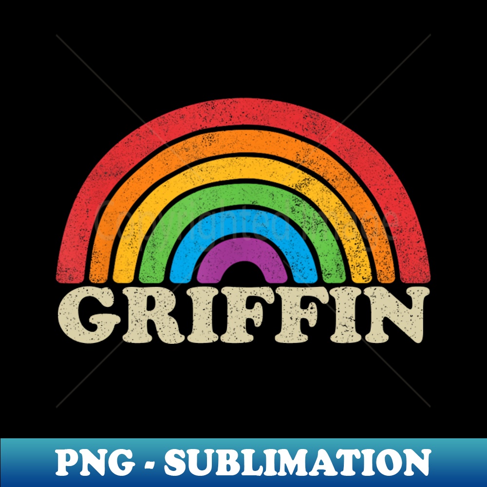Griffin - Retro Rainbow Flag Vintage-Style - Vintage Sublima | Inspire ...