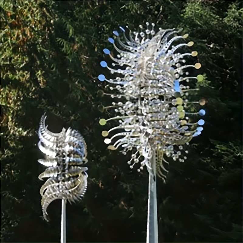 1pc Magical Kinetic Metal Windmill Spinner Wind Powered Catc - Inspire ...