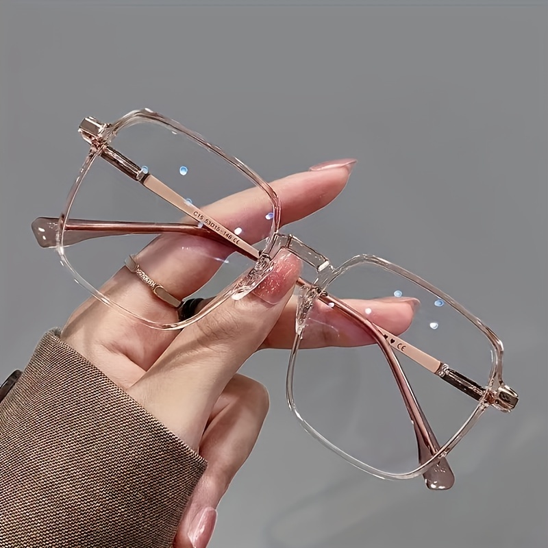 Large Square Frame Countable Glasses, Blue Light Blocking Su | Inspire ...