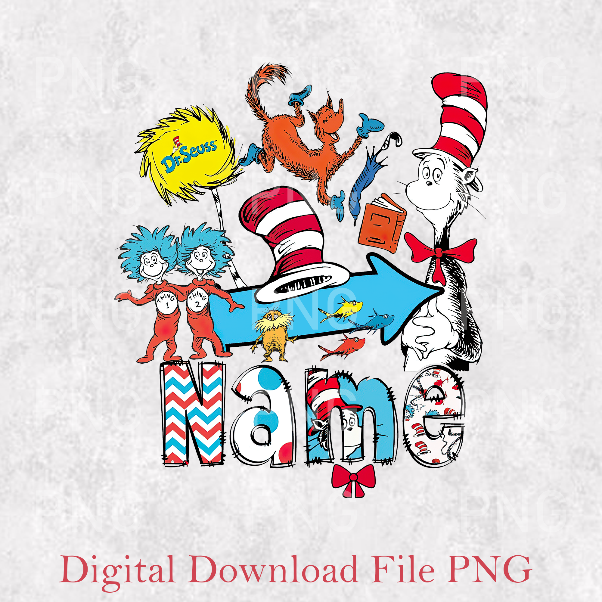 Dr Seuss Day PNG, Dr Seuss In a World You Can Be Anything PN | Inspire ...