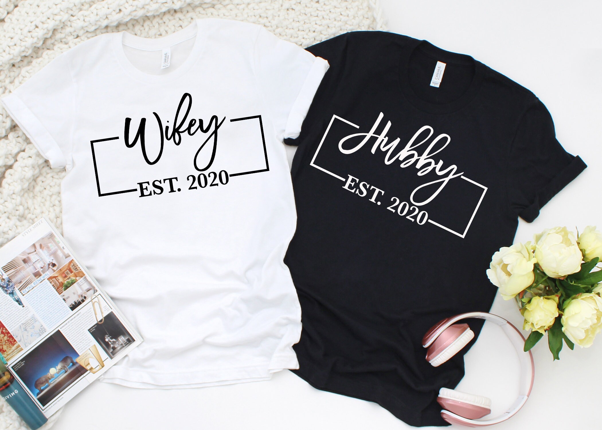 Couple EST Shirt, Hubby EST Shirts, Couple Shirts, Honeymoon | Inspire ...