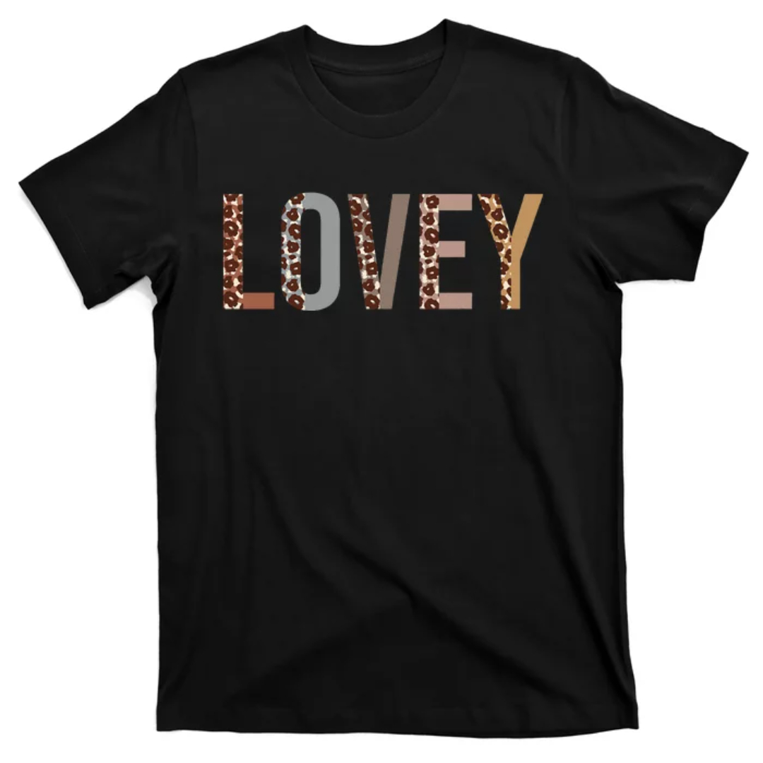 Lovey Leopard Print Mom Cute Mothers Day Funny Grandma T-Shi - Inspire ...
