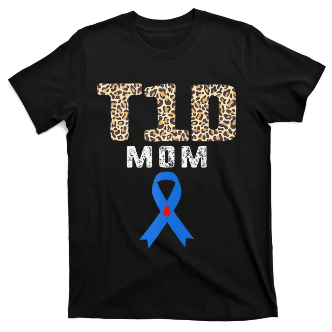 T1D Mom Diabetes Awareness Ribbon Insulin Mother day Leopard | Inspire ...