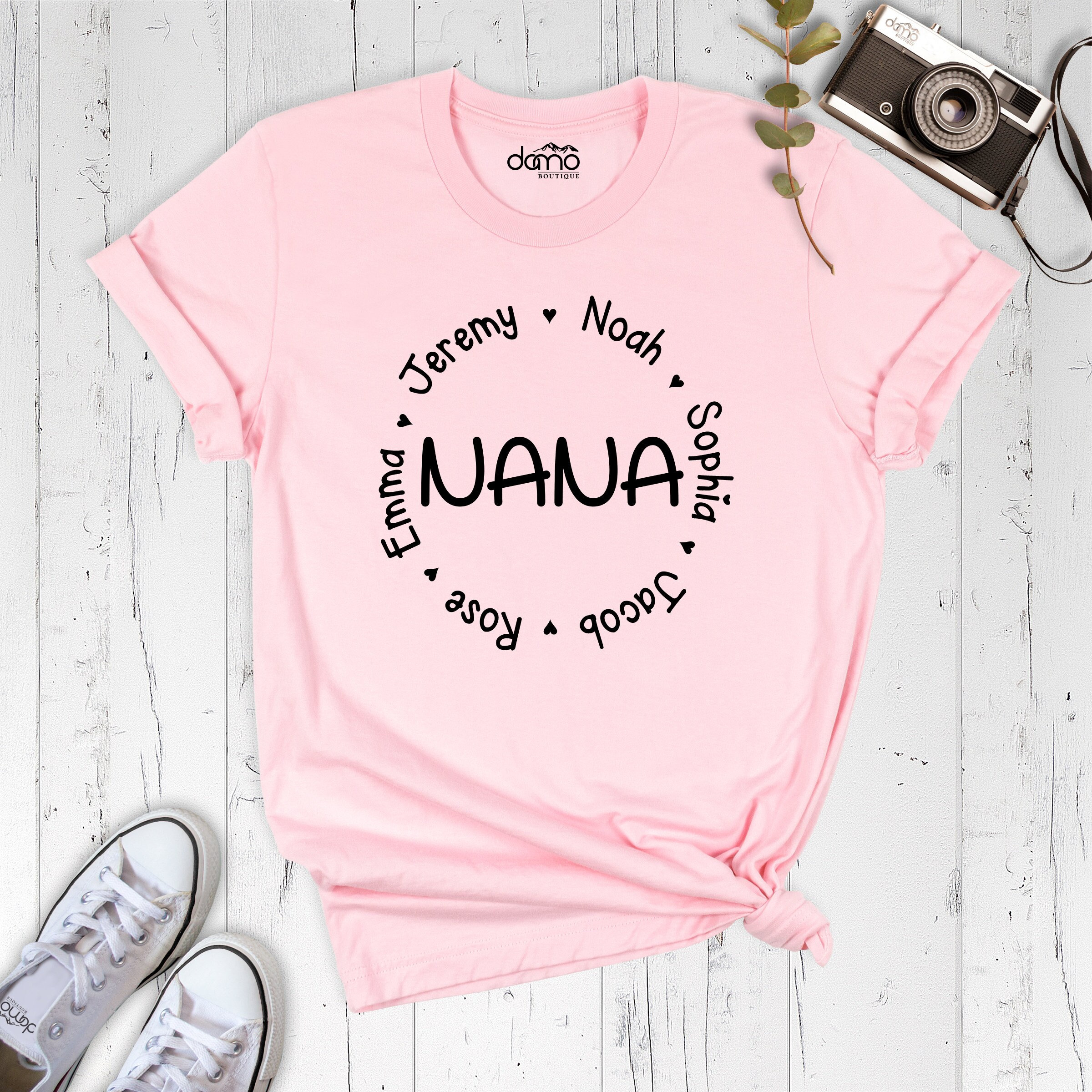Personalized Nana Shirt, Grandkids Names, Nana Shirt, Custom | Inspire ...