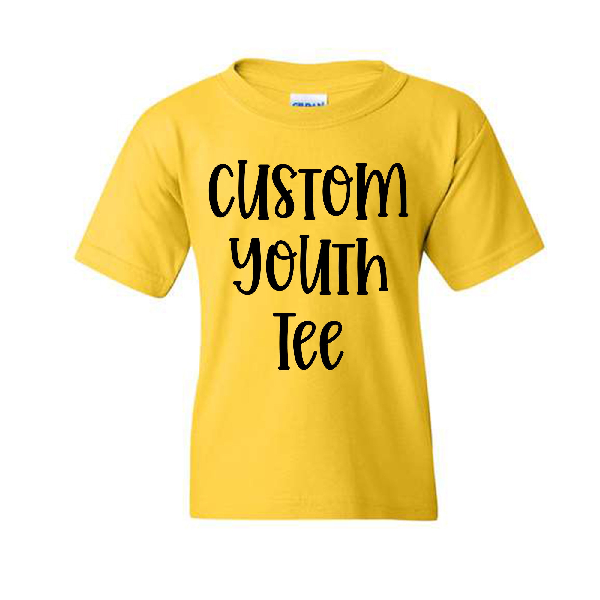Custom Shirt with Front Back Print Design on Youth Gildan T | Inspire ...