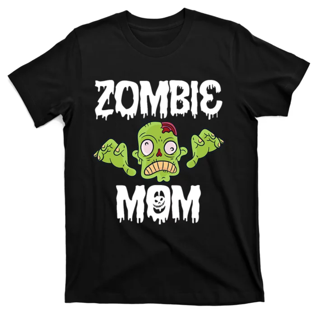 Zombie Mom Mother Matching Family Halloween T-Shirt | Inspire Uplift