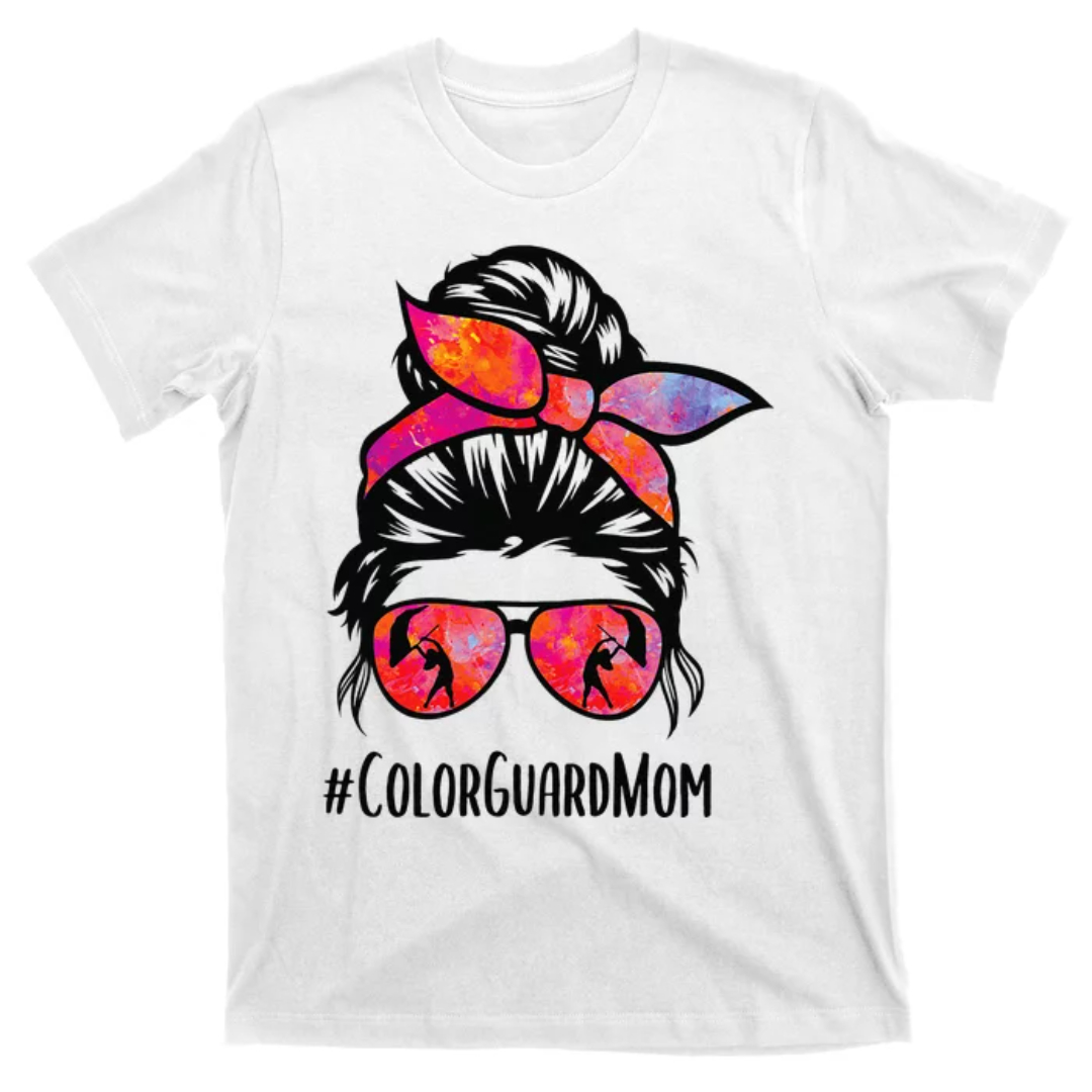 Color Guard Mom Messy Bun Marching Band School Mommy Mother | Inspire ...