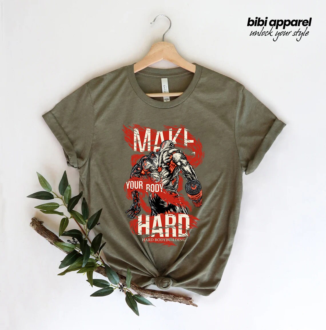 Body Builder T-shirt - Make your body hard - Muscle T-Shirt | Inspire ...