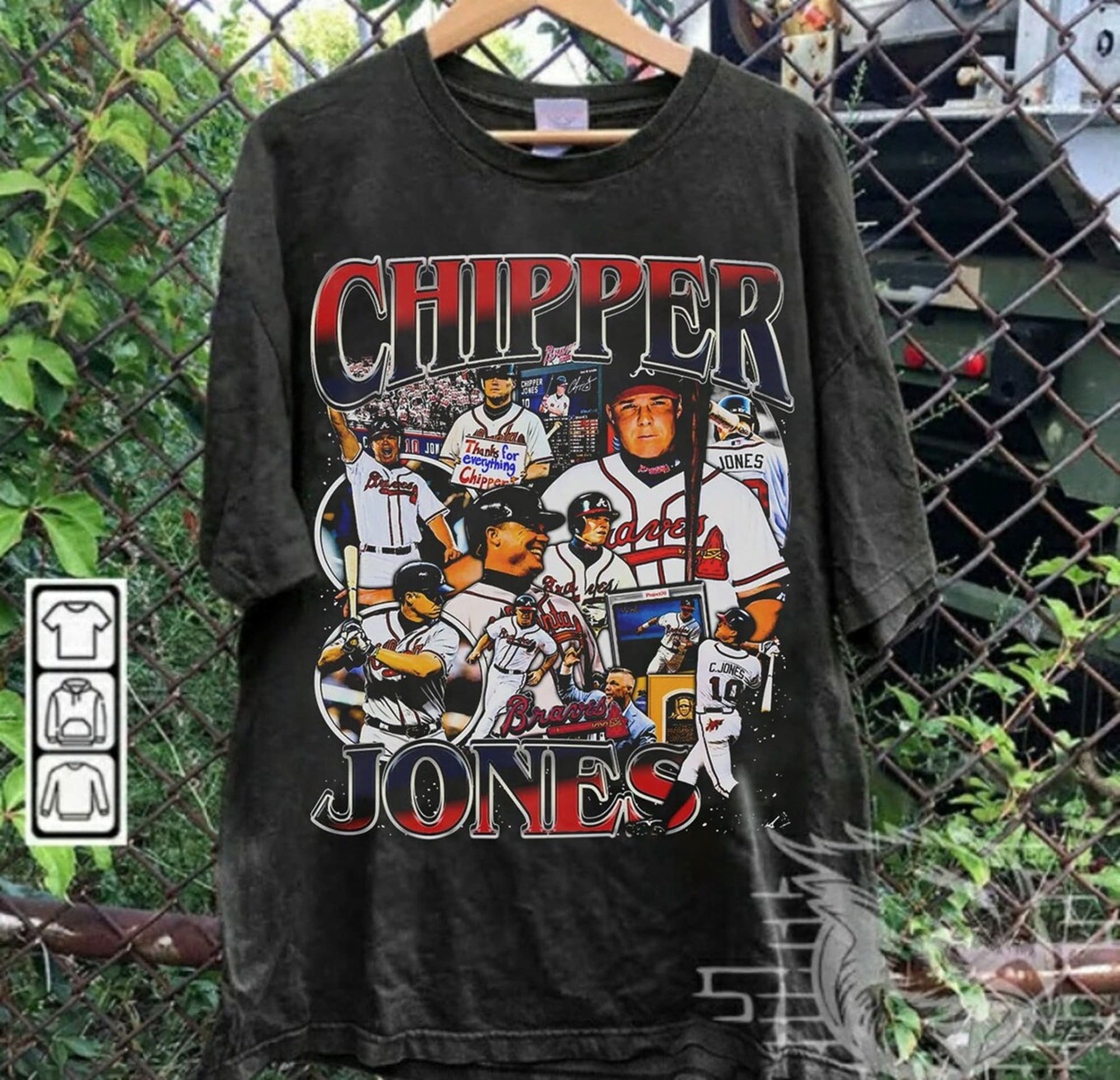 Chipper Jones Bootleg Style Shirt, Chipper Jones Sweatshirt, - Inspire ...
