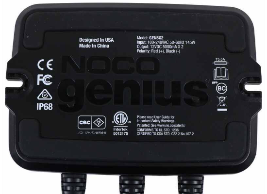 GEN On-Board Battery Charger - AC to DC - Waterproof - 2 Ban | Inspire ...