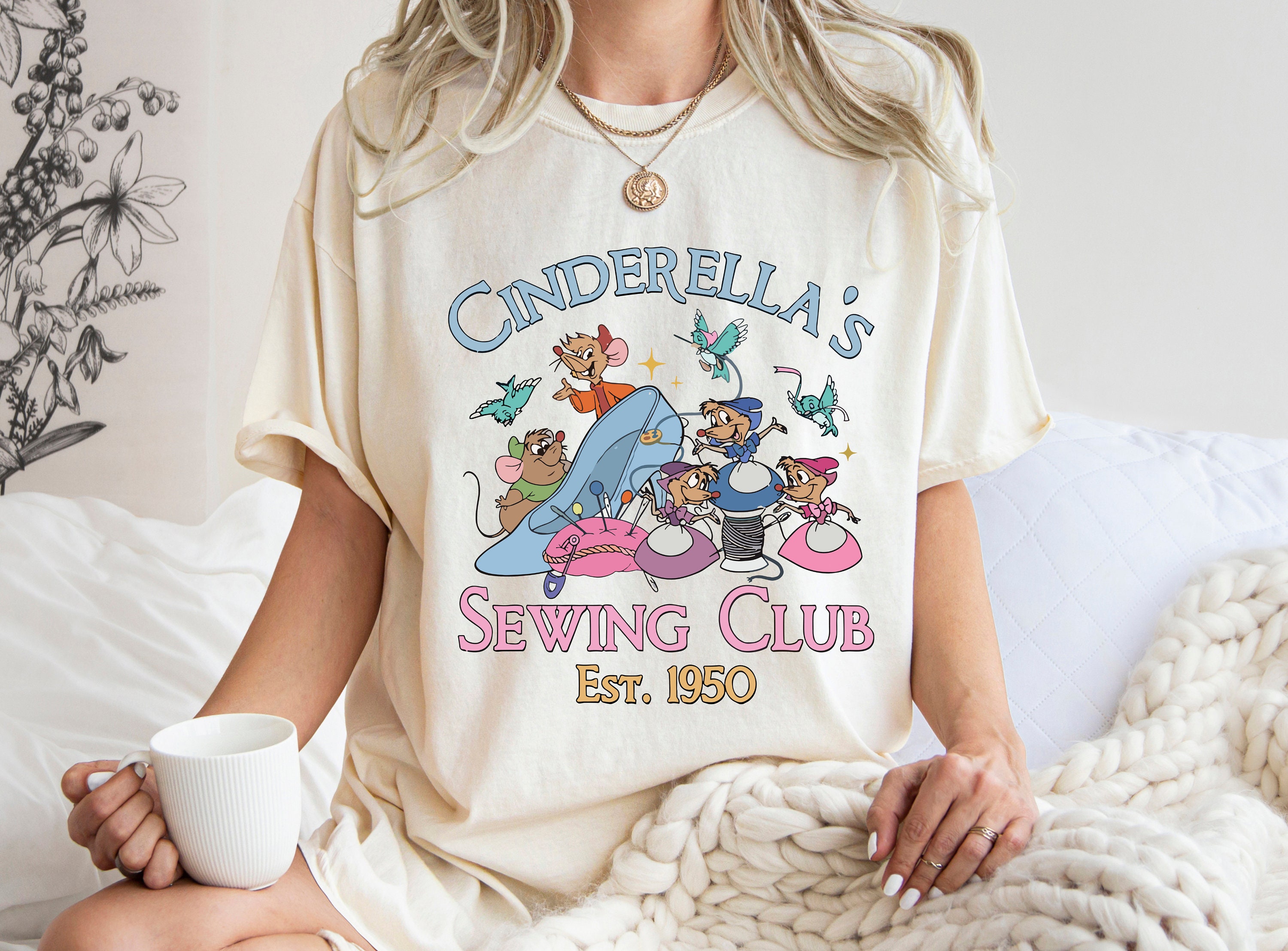 Cinderella's Sewing Club Est.1950 Retro Cinderella Shirt, Pr | Inspire ...