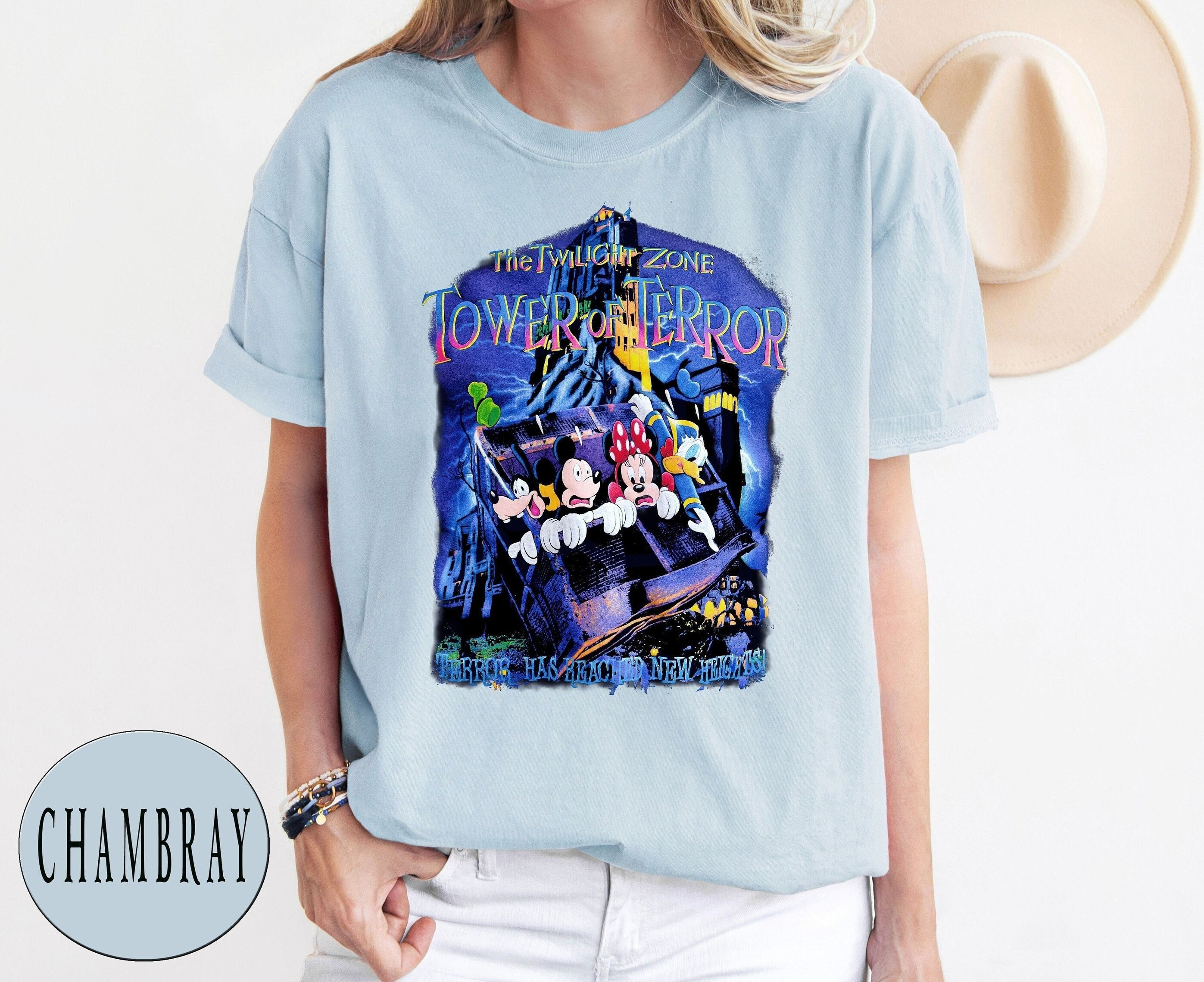 Comfort Colors Retro Mickey And Friends Tower Of Terror Shir | Inspire ...