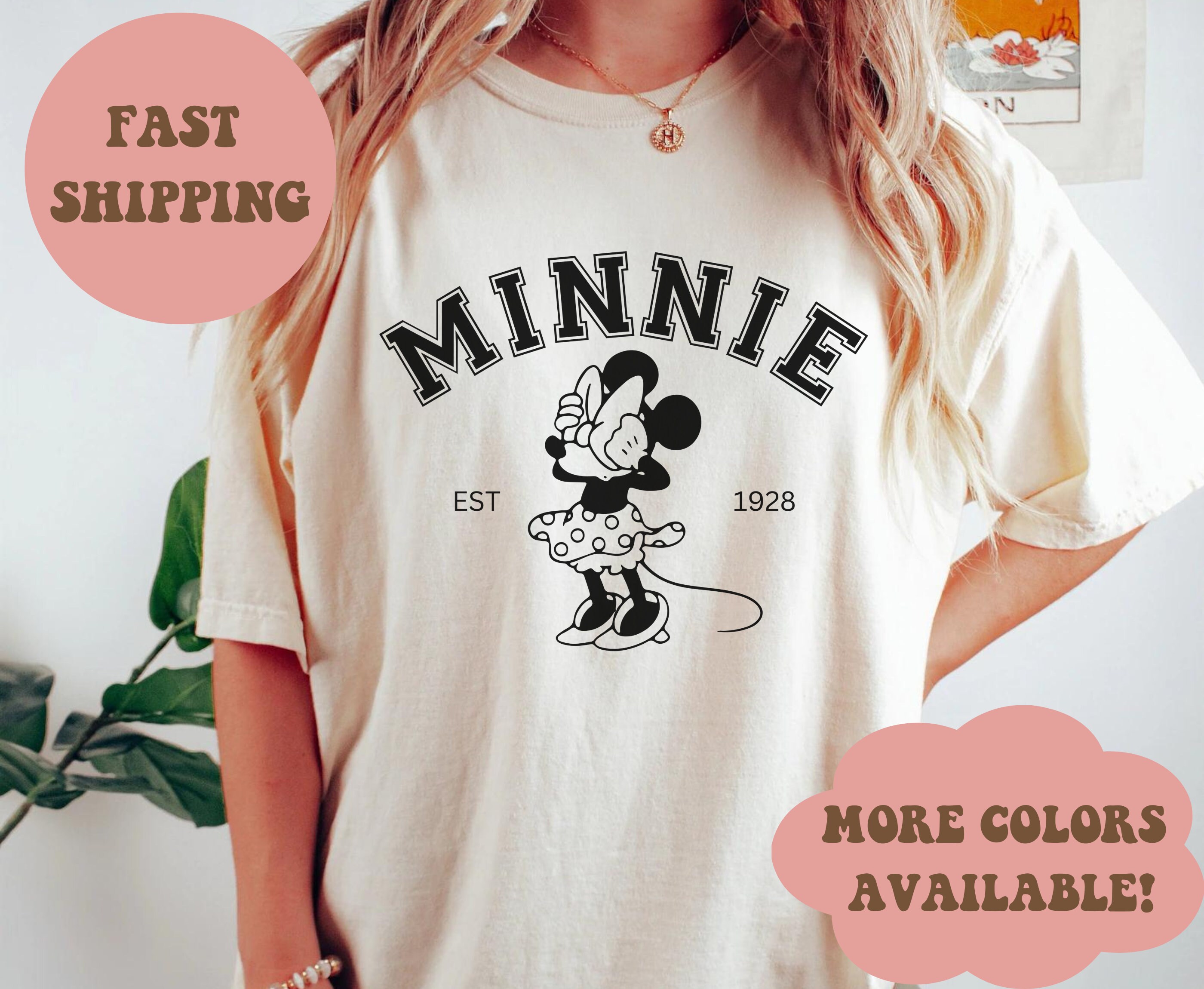 Comfort Colors Minnie Mouse Shirt, Vintage Minnie Mouse Shir | Inspire ...