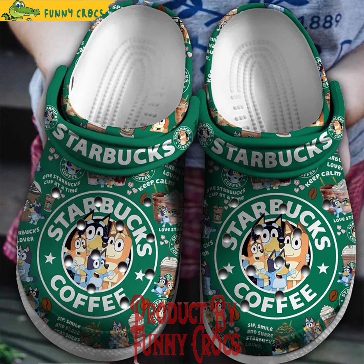 Starbucks Bluey Green Crocs - Discover Comfort And Style Clo | Inspire ...