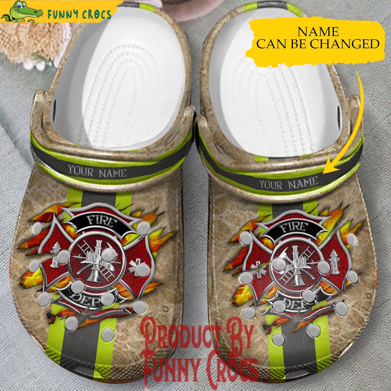 Personalized Logo Firefighter Crocs Shoes - Discover Comfort | Inspire ...