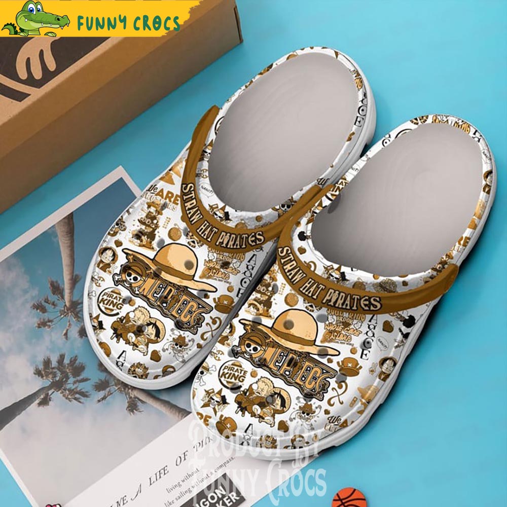 Coffee Straw Hat Pirates One Piece Crocs - Discover Comfort | Inspire ...