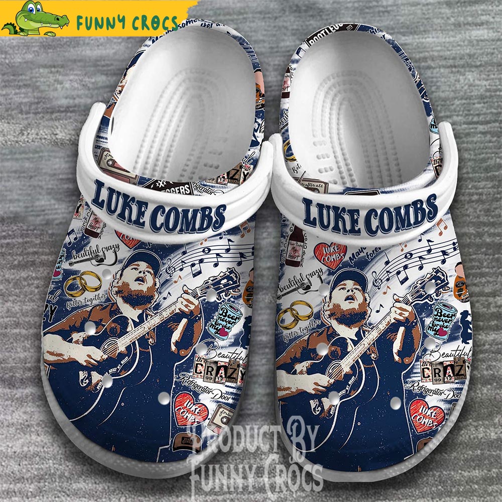 Luke Combs Albums Music White Crocs - Discover Comfort And S | Inspire ...