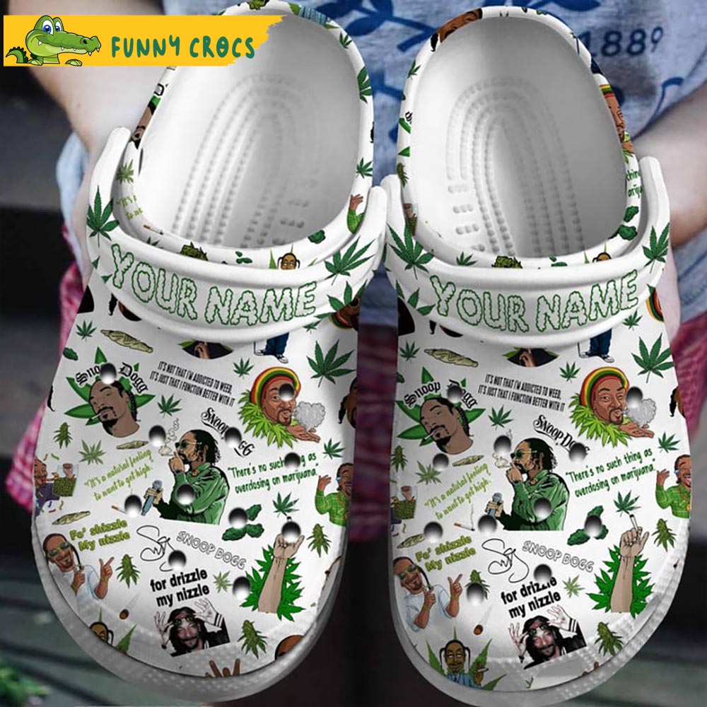 Personalized Snoop Dogg Marijuana Cannabis Weed Crocs - Disc | Inspire ...