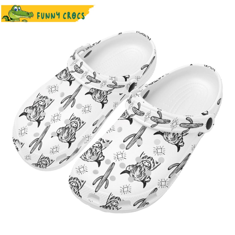 Highlands Cow White Crocs - Discover Comfort And Style Clog | Inspire ...