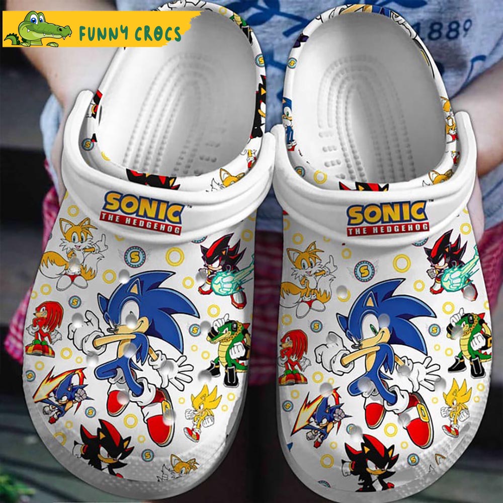 Sonic The Hedgehog White Crocs - Discover Comfort And Style | Inspire ...