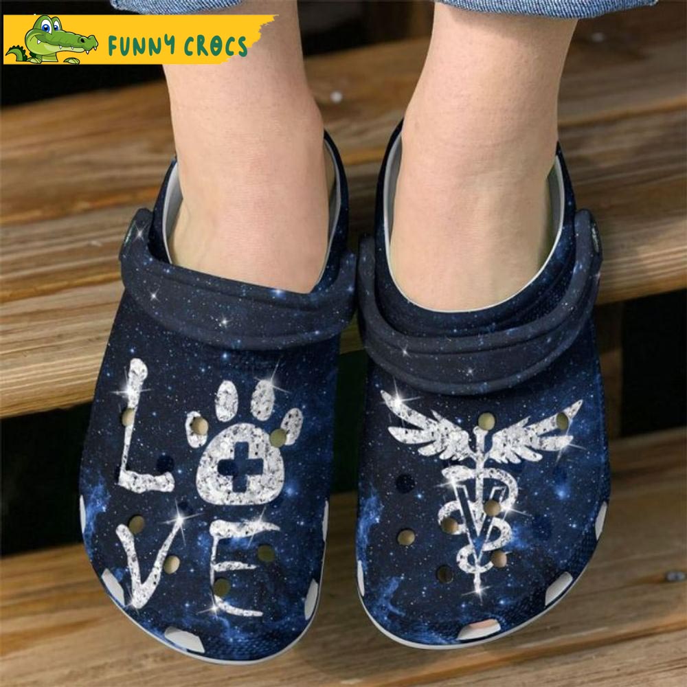 Nurse Love Caduceus Dog Paw Crocs - Discover Comfort And Sty | Inspire ...