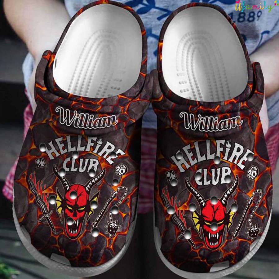 Personalized Name Hellfire Club Stranger Things 4 Crocs - Di | Inspire Uplift