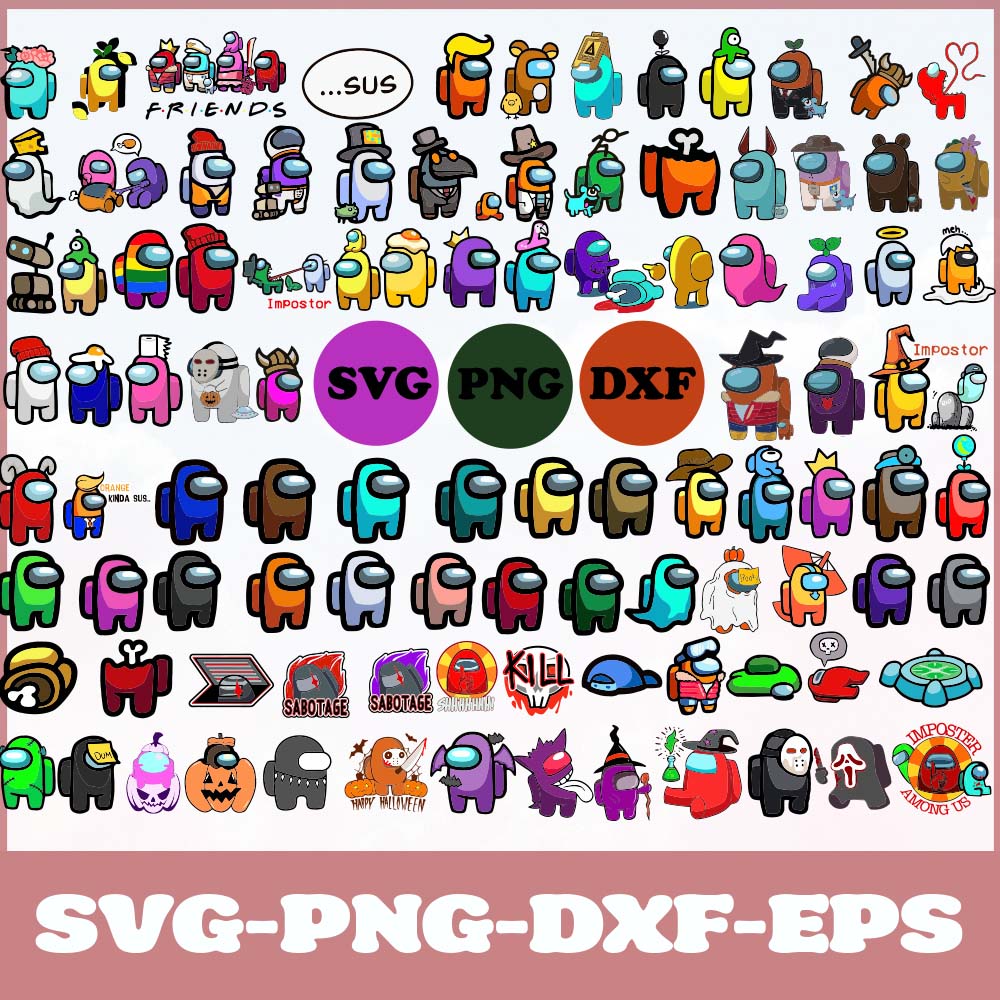 Among us bundle svg,png,dxf,Among us svg,png,dxf,Disney svg, - Inspire ...