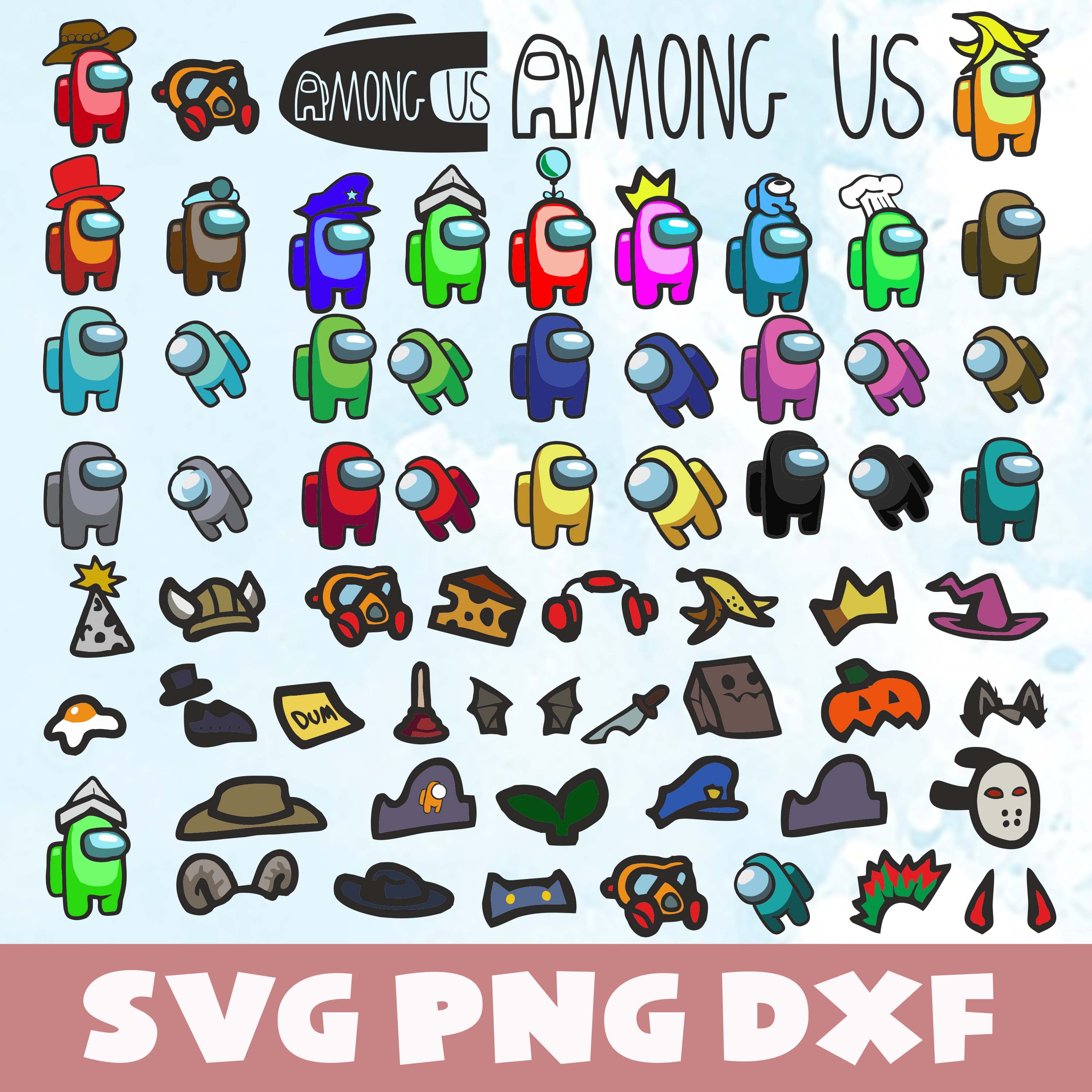 Among us svg,png,dxf,Among us svg bundle,png,dxf,Vinyl Cut F | Inspire ...