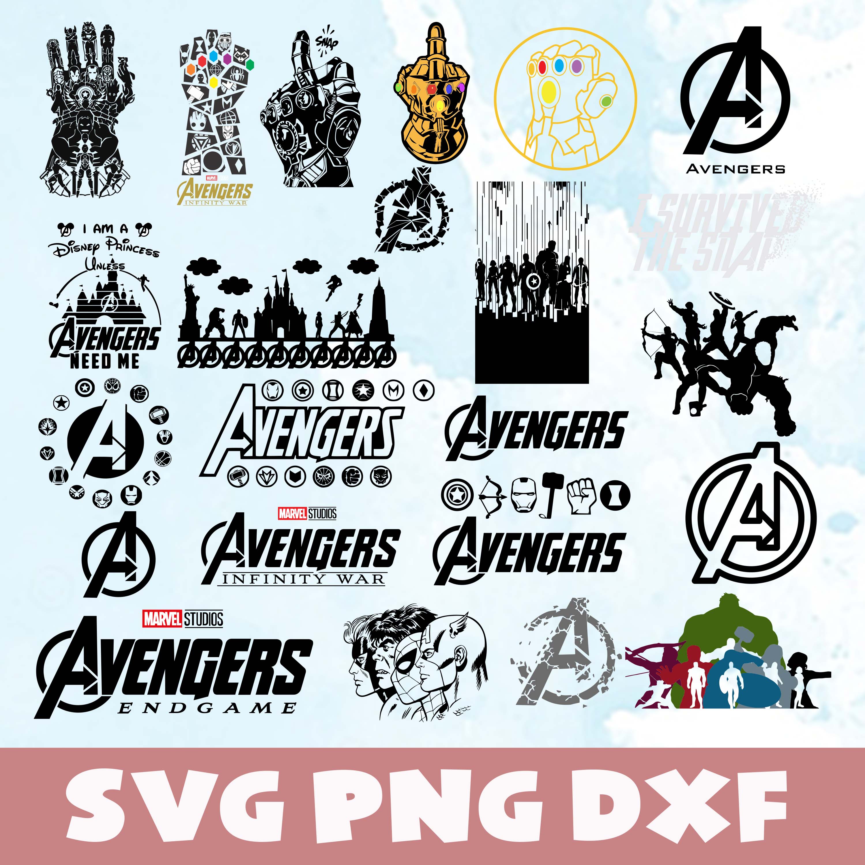 Avengers marvel silhouette svg lego bunlde, Marvel svg bundl | Inspire ...