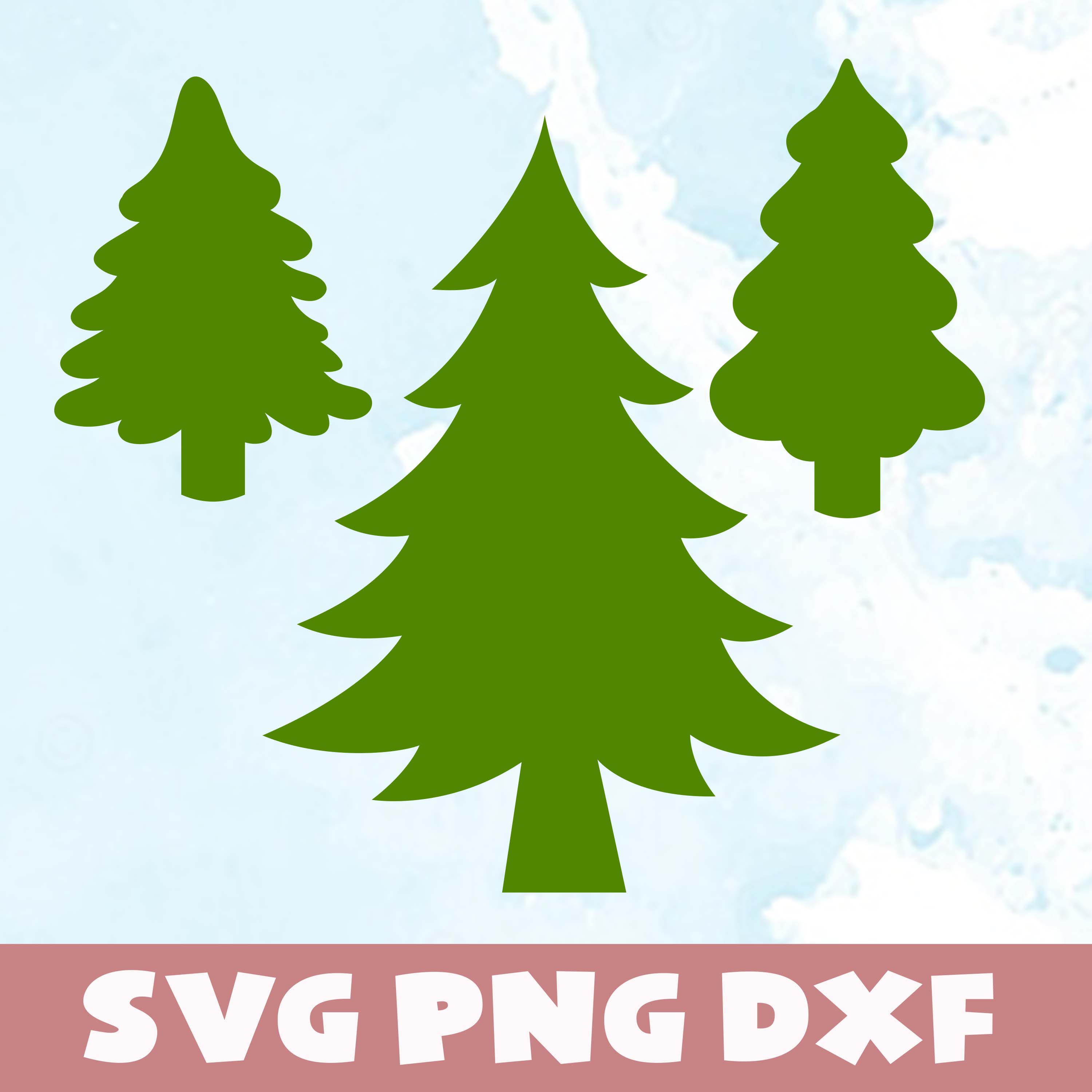 Christmas tree shapes svg,png,dxf,Christmas tree shapes bund | Inspire ...
